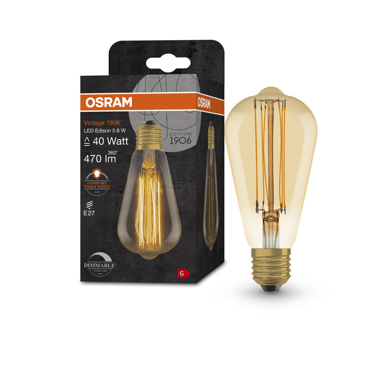 Vintage 1906 LED CLASSIC SLIM FILAMENT EDISON DIMMABLE Vintage 1906 LED CLASSIC SLIM FILAMENT EDISON DIMMABLE